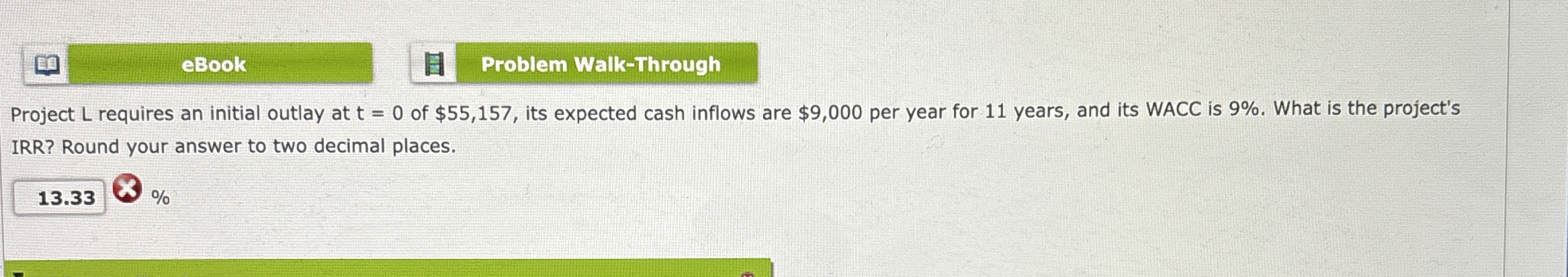 Solved eBookProblem Walk-ThroughProject L ﻿requires an | Chegg.com