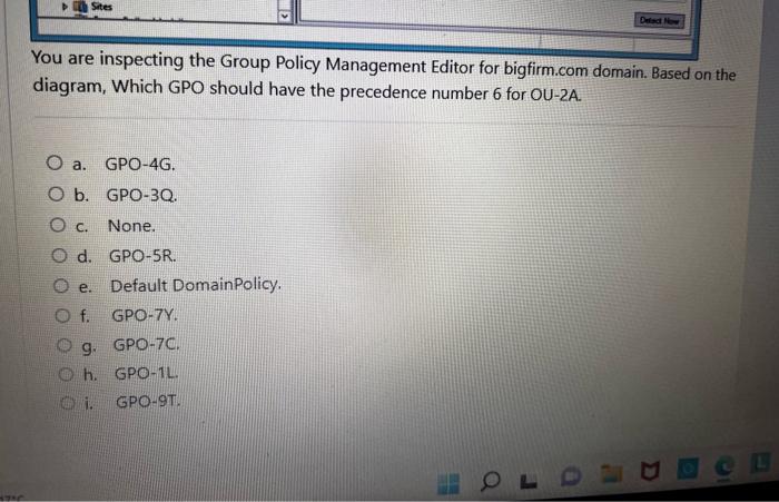 Solved You are inspecting the Group Policy Management Editor | Chegg.com