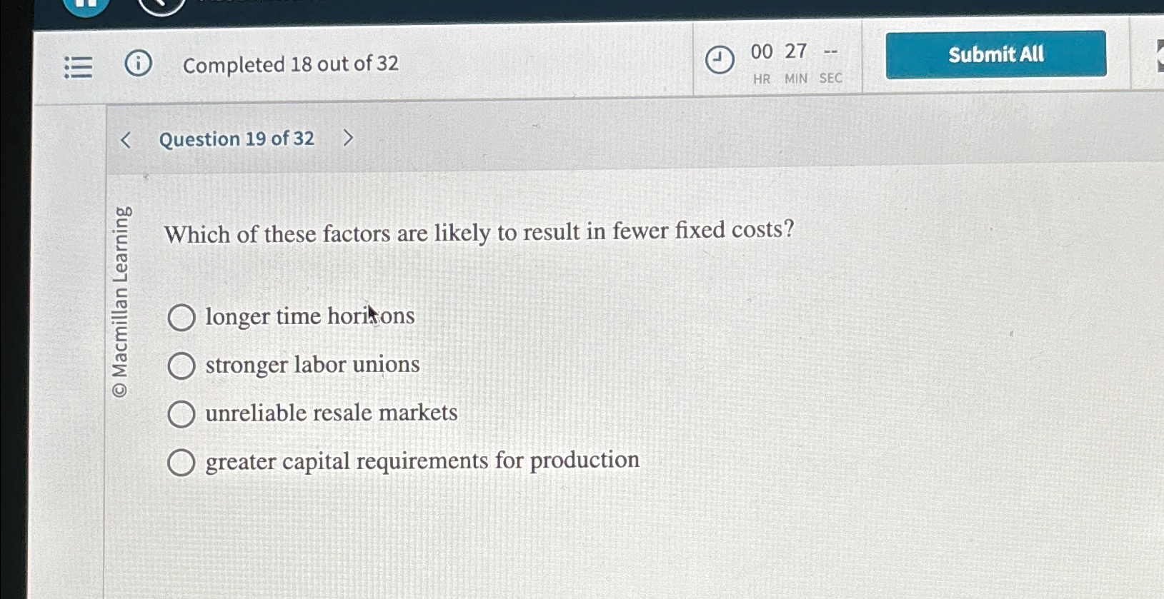 Solved Completed 18 ﻿out of 320027-HR MIN SECQuestion 19 ﻿of | Chegg.com