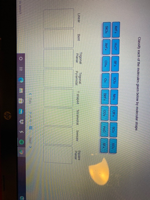 Solved Classify each of the molecules given below by | Chegg.com