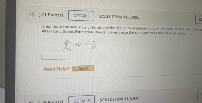 Solved Graph both the sequence of terms and the sequence of | Chegg.com