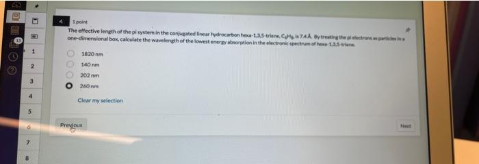 Solved 4 I point one-dimensional boo, calculate the | Chegg.com