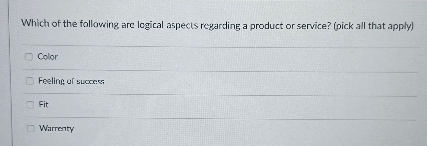 Solved Which of the following are logical aspects regarding | Chegg.com