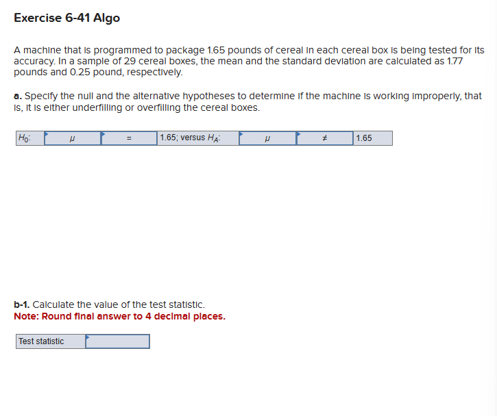 Solved Exercise 6-41 ﻿AlgoA machine that is programmed to | Chegg.com