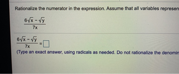 Solved Rationalize the numerator in the expression. Assume | Chegg.com