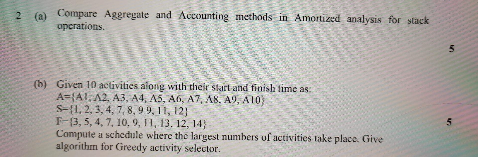 Solved (a) Compare Aggregate and Accounting methods in | Chegg.com