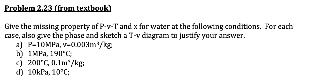 Solved Problem 2.23 (from textbook)Give the missing property | Chegg.com