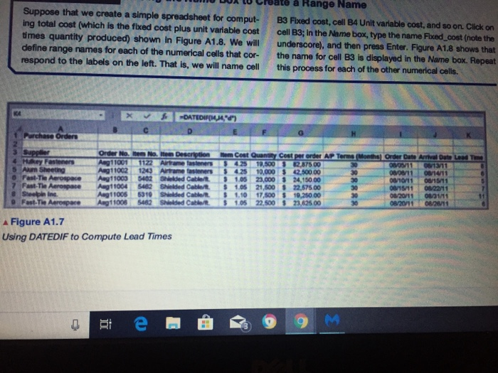45 PROBLEMS AND EXERCISES APPENDIX A1 Excel Formulas | Chegg.com