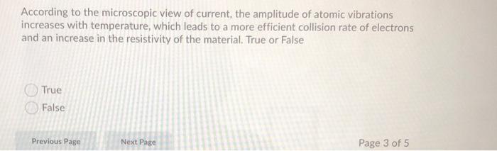 Solved According to the microscopic view of current, the | Chegg.com