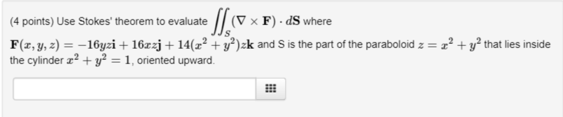 Solved (S1) ﻿Use Stokes' theorem to evaluate ∬S(grad×F)*dS | Chegg.com