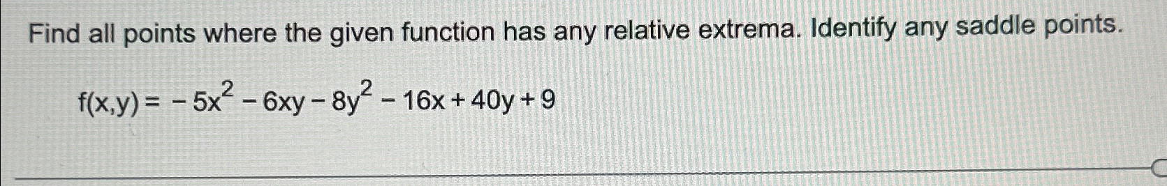 Solved Find all points where the given function has any | Chegg.com
