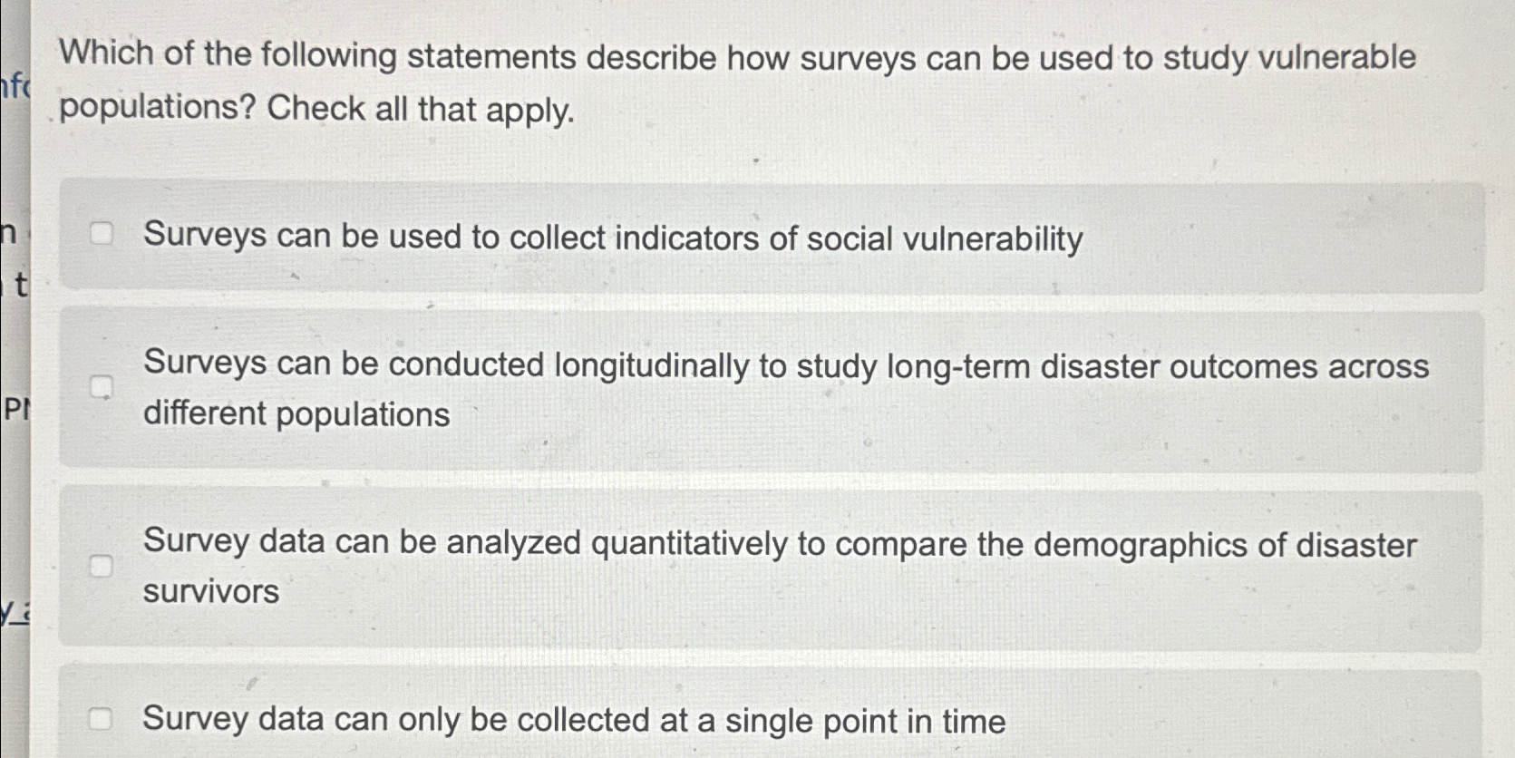 Solved Which of the following statements describe how | Chegg.com