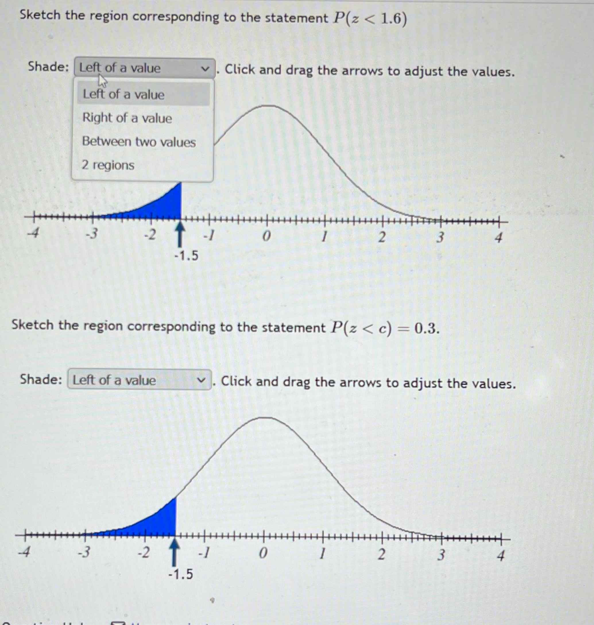 Solved Sketch the region corresponding to the statement | Chegg.com