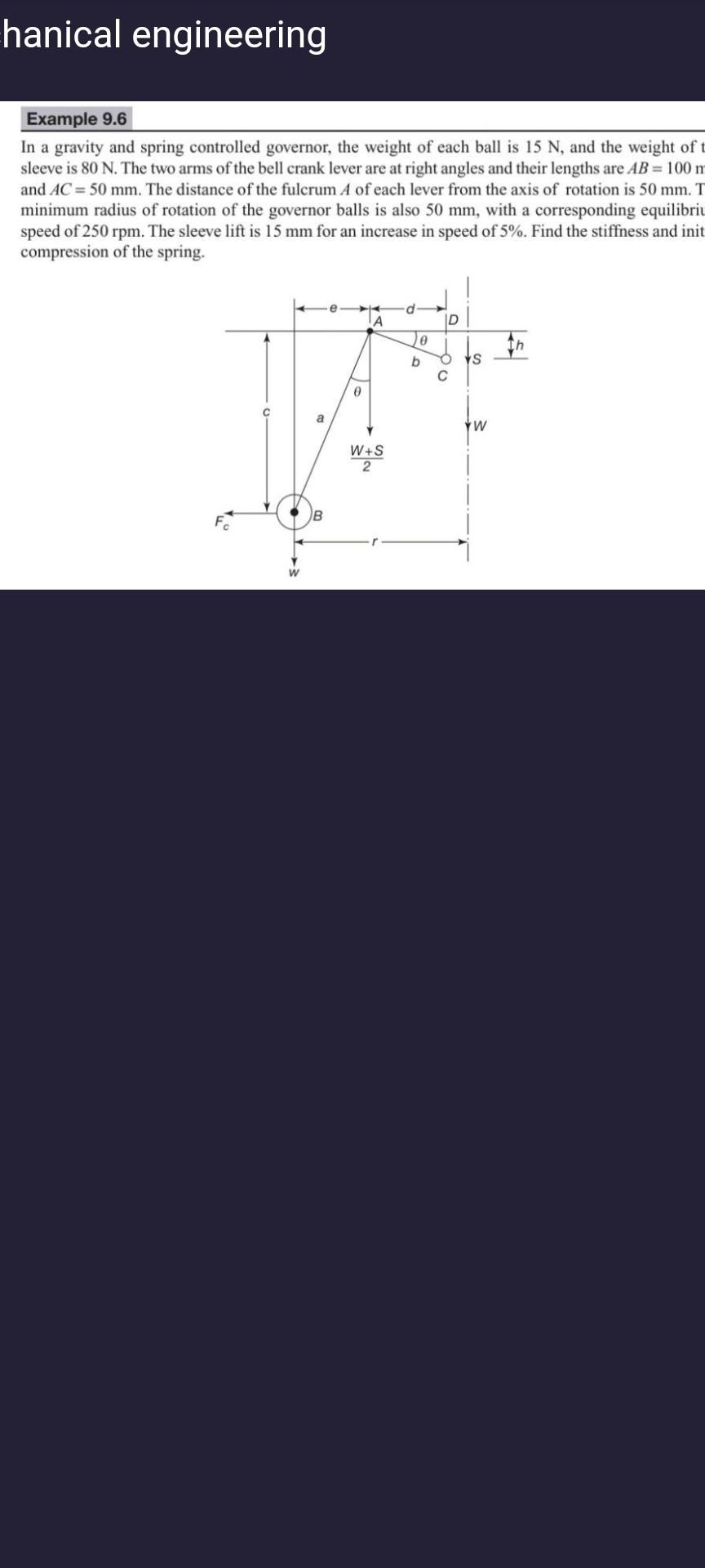 Solved hanical engineering Example 9.6 In a gravity and | Chegg.com