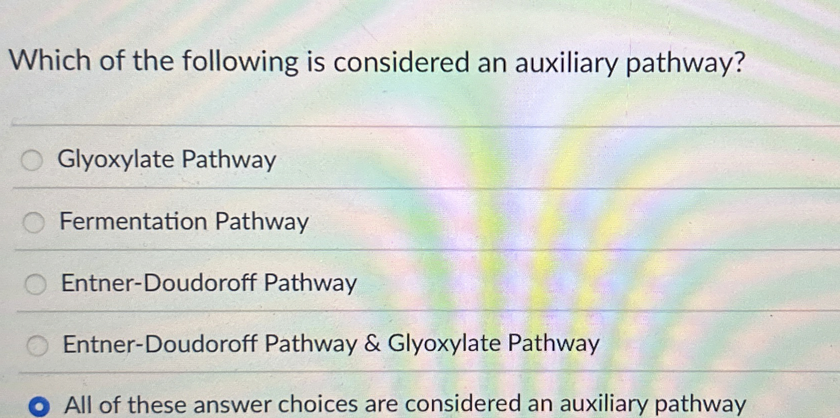 Solved Which of the following is considered an auxiliary | Chegg.com