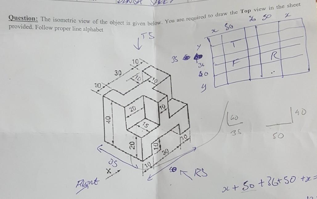 Solved Question: The isometric provided. Follow proper 1 | Chegg.com