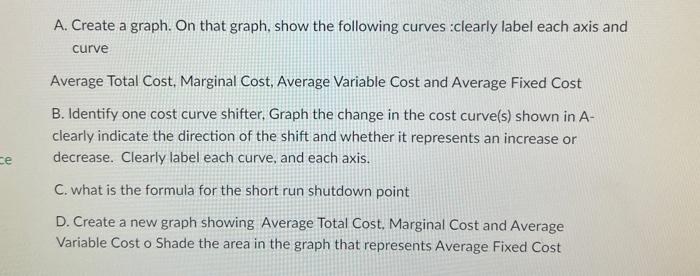 Solved If an example could be given for A through D :) | Chegg.com