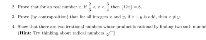Solved 2. Prove that for an real number x, if 32 | Chegg.com