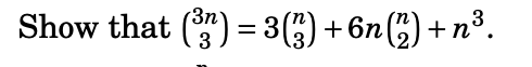 Solved Use combinatorial proof to solve the following | Chegg.com