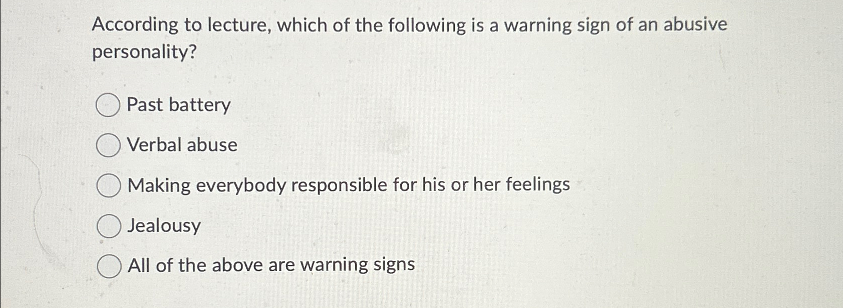 Solved According to lecture, which of the following is a | Chegg.com