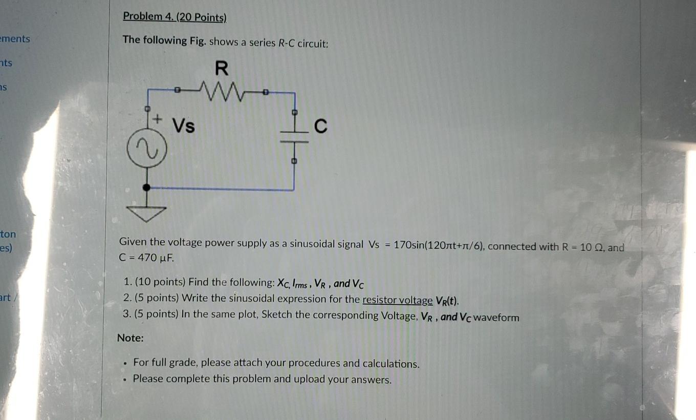 Solved Problem 4. (20 Points) ements The following Fig. | Chegg.com Solved Problem 4. (20 Points) ements The following Fig. | Chegg.com