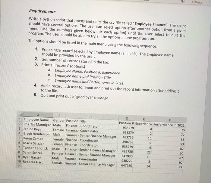 Solved Write in python, please make sure the full answer is | Chegg.com