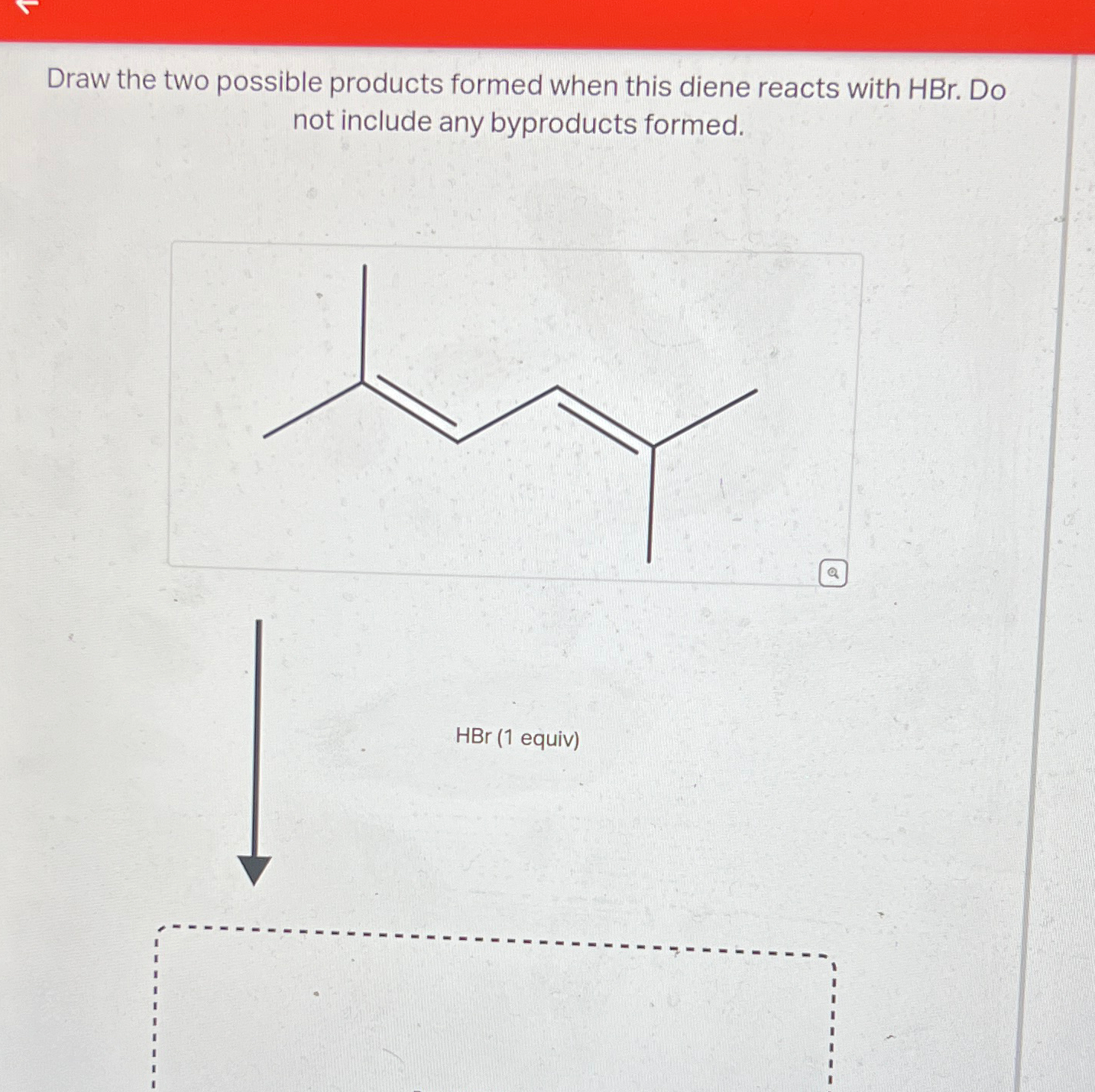 Solved Draw the two possible products formed when this diene | Chegg.com
