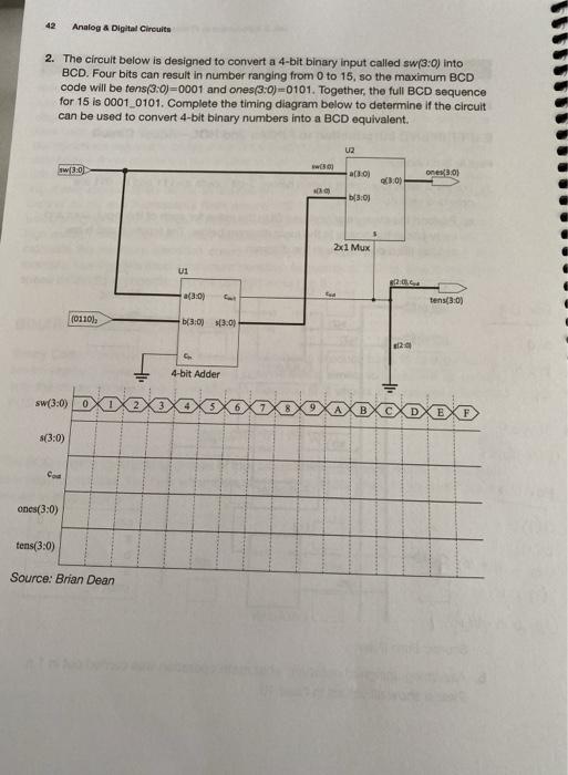 Solved Part A: 3-bit Adder 1. For the 3-bit Adder circuit | Chegg.com