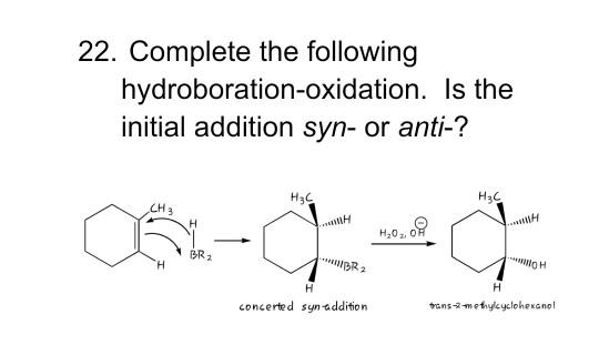 Solved Complete the following hydroboration-oxidation. Is | Chegg.com