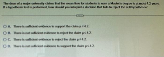 Solved As part of a Master's thesis project, a mathematics | Chegg.com