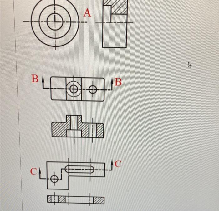 Solved Identify the type of section for each of the drawings | Chegg.com