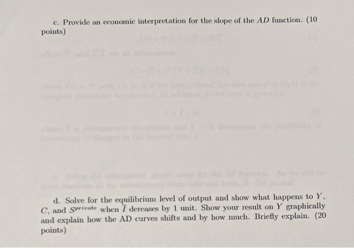 Solved Problem 1. (50 points) Consider the Aggregate | Chegg.com