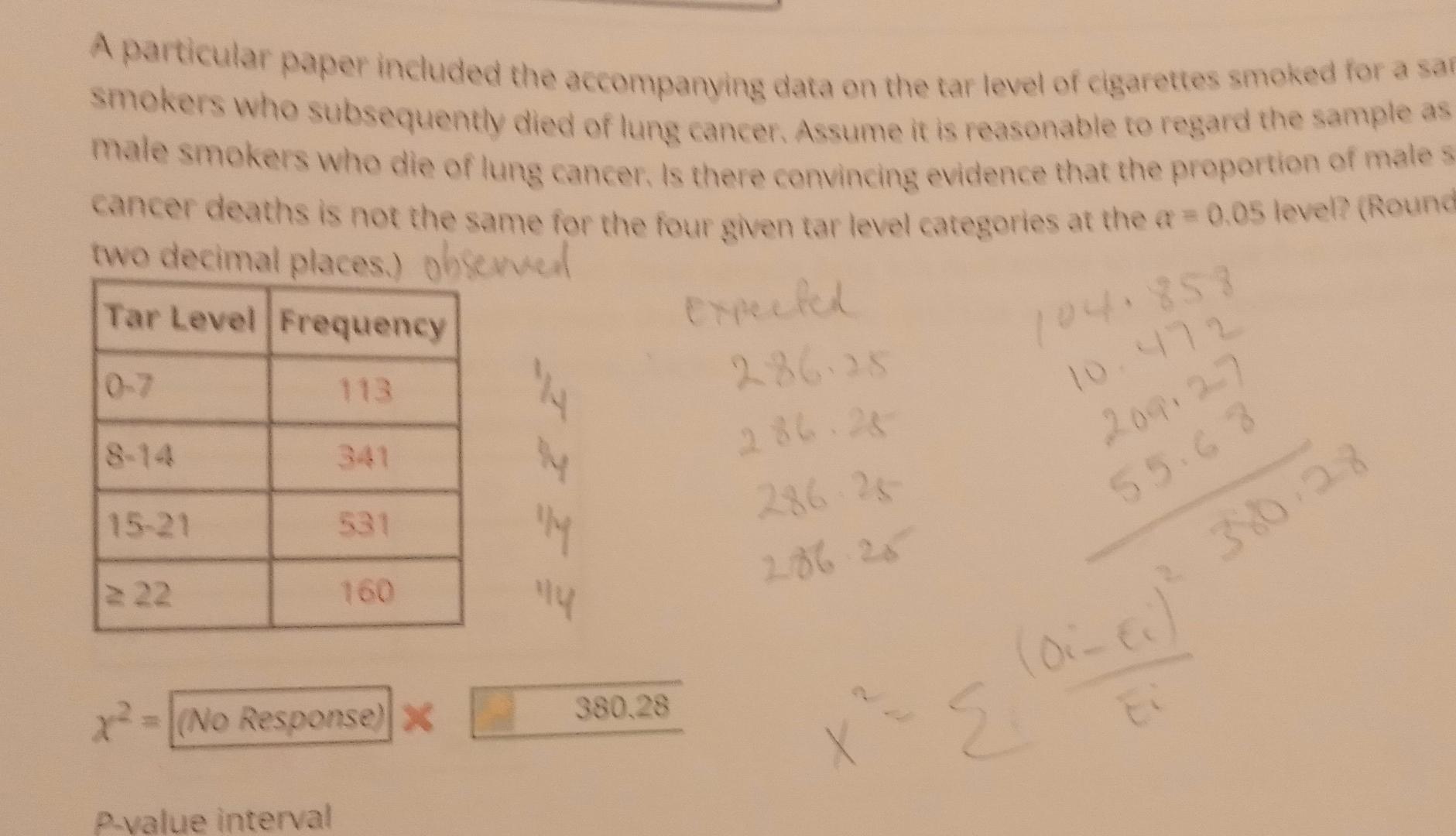 Solved step by step on how to calculate the p-value | Chegg.com