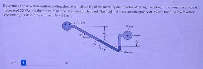 Solved Determine the new differential reading along the | Chegg.com