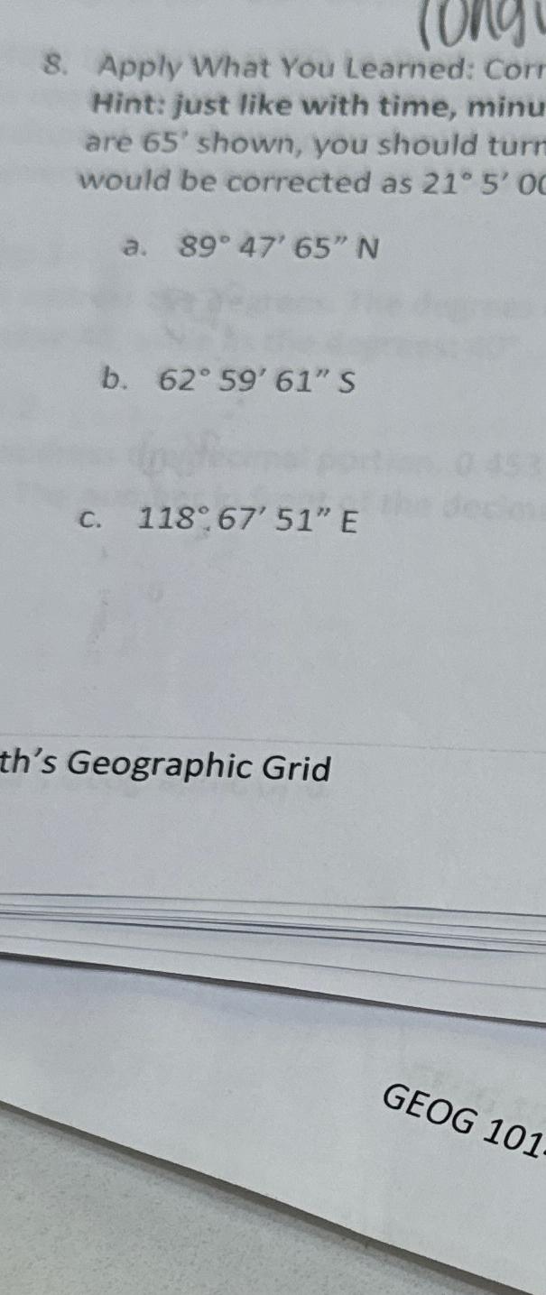 Solved Apply What You Learned: Cor Hint: just like with | Chegg.com