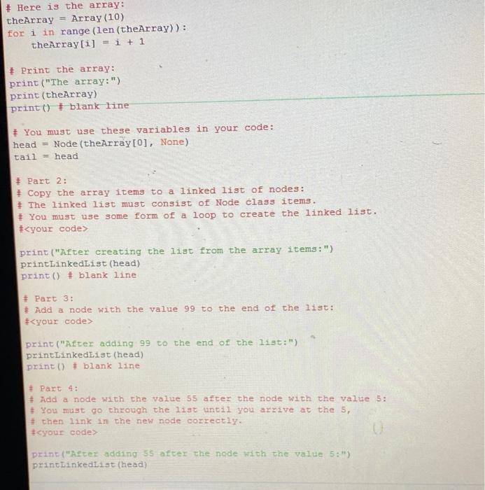 Solved i am coding in python, there are Parts 1-4 that i | Chegg.com