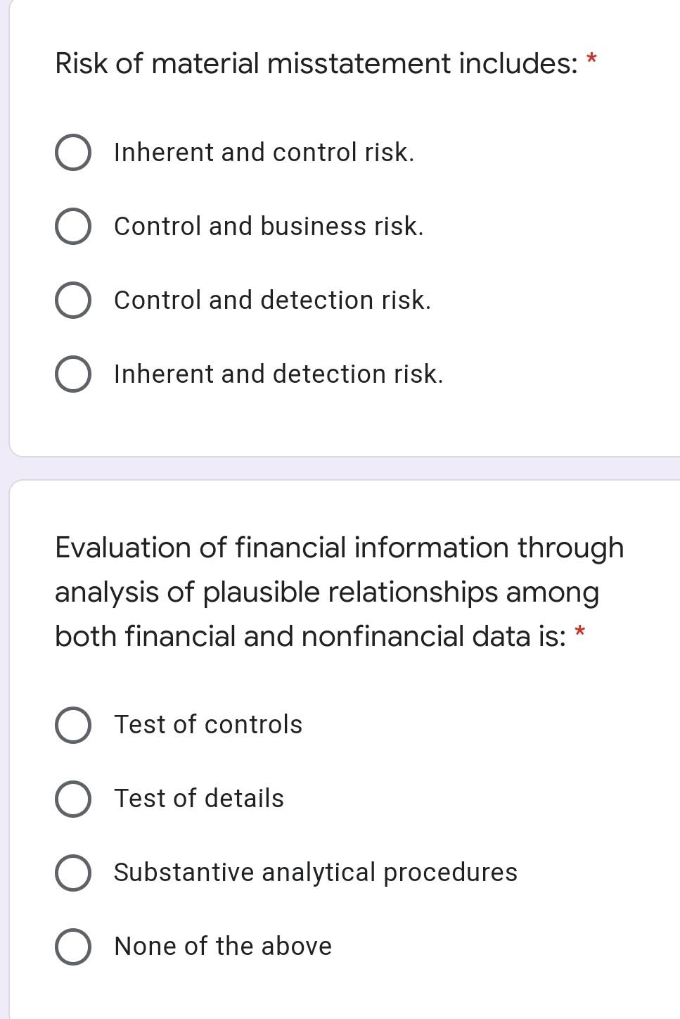 Solved Test of controls include all of the following except: | Chegg.com