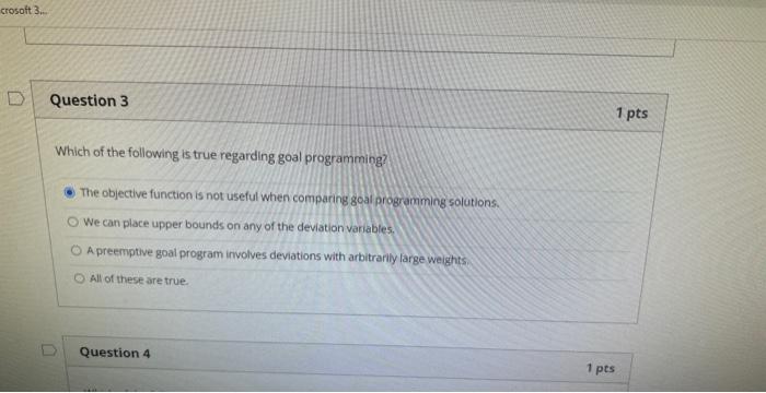 Solved Which of the following is true regarding goal | Chegg.com