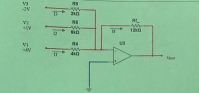 Solved For the scaling adder, what is the current If in Rf? | Chegg.com