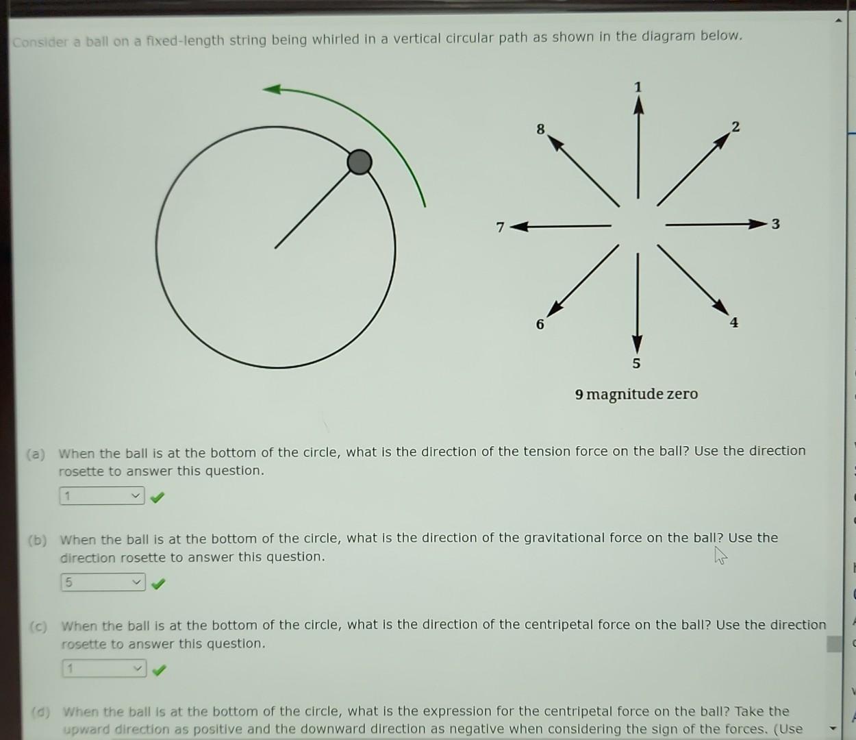 Solved Tonsider a ball on a fixed-length string being | Chegg.com