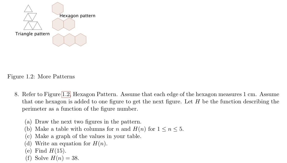 Solved Figure 1.2: More Patterns8. ﻿Refer to Figure| | Chegg.com