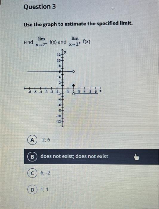 Solved Use the graph to estimate the specified limit. Find | Chegg.com