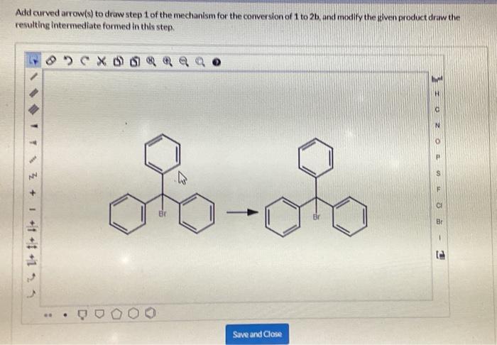 Solved Add curved arrow(s) to draw step 1 of the mechanism | Chegg.com