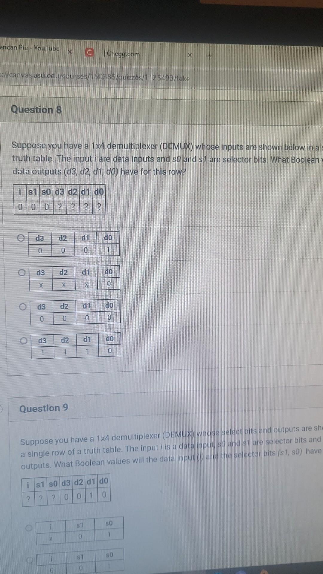 Solved Suppose you have a 1×4 demultiplexer (DEMUX) whose | Chegg.com