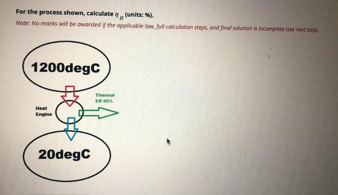 Solved For the process shown, calculate the change in exergy | Chegg.com