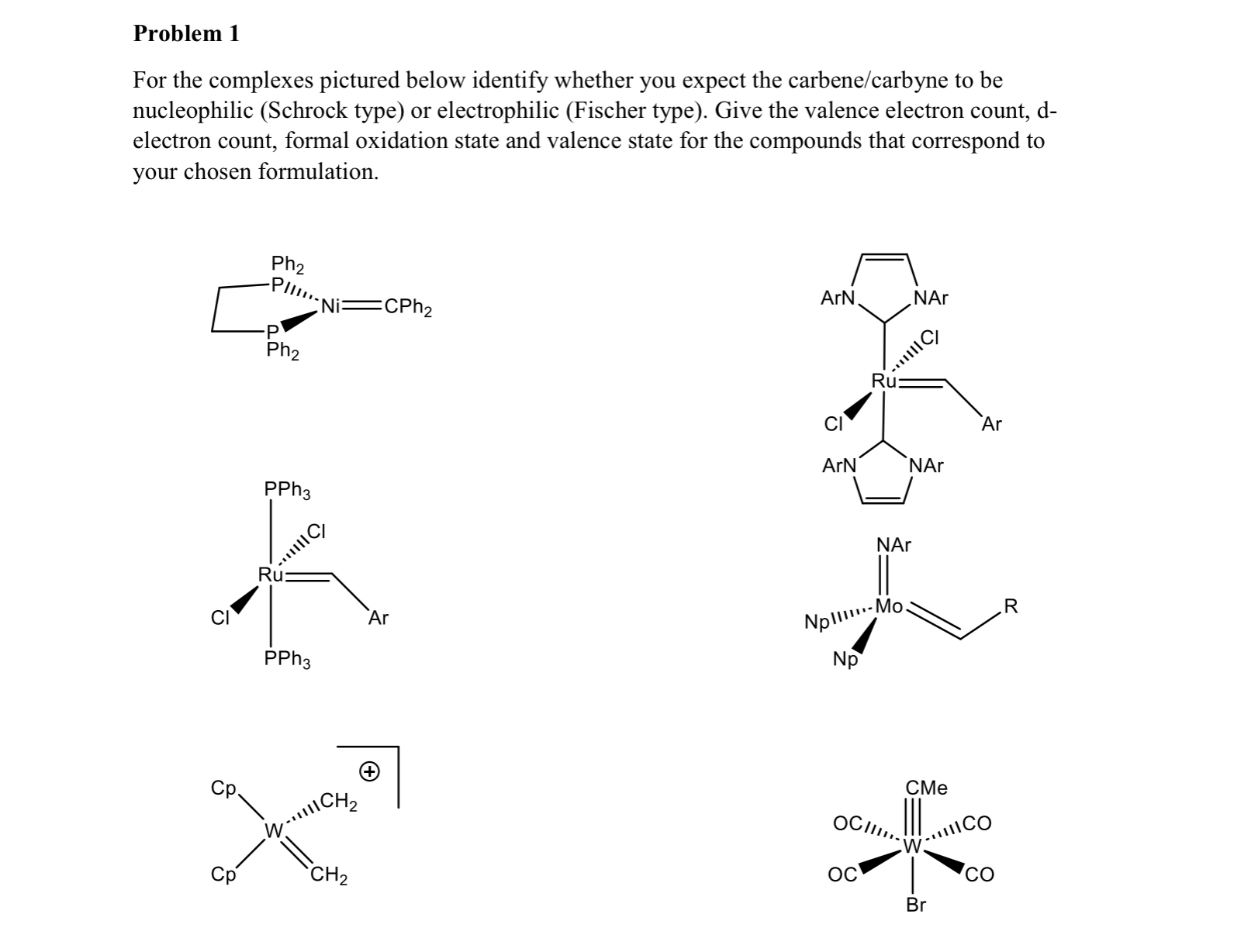 Solved Problem 1For the complexes pictured below identify | Chegg.com