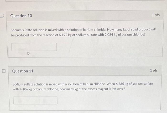 Solved Sodium sulfate solution is mixed with a solution of | Chegg.com