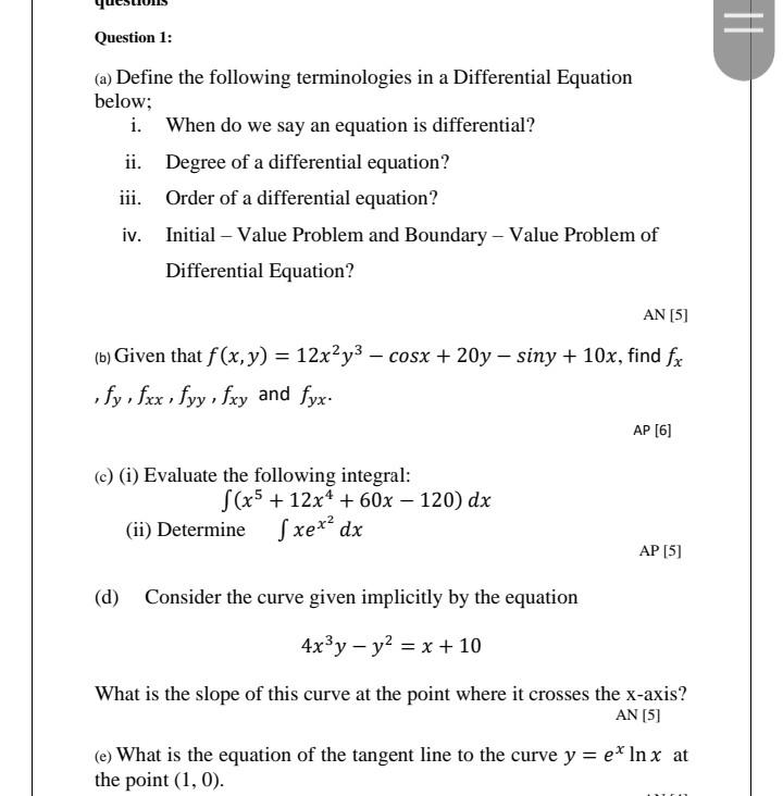 Solved (a) Define the following terminologies in a | Chegg.com