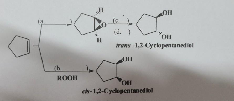Solved (а. 0 ОН (с. ). (d. ) " ОН trans | Chegg.com