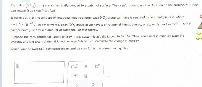 Solved Two nitro (NO2) groups are chemically bonded to a | Chegg.com